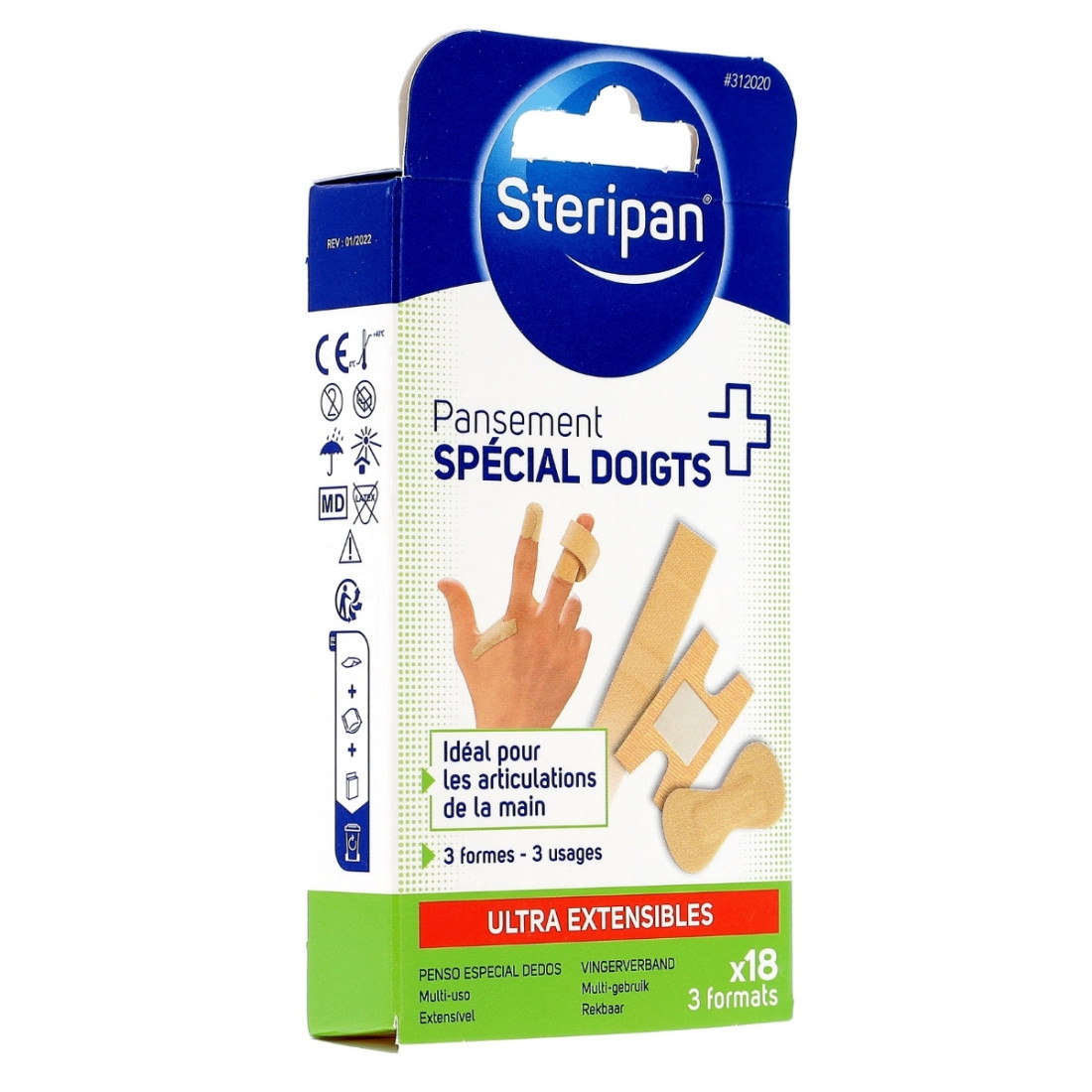 PANSEMENTS SPÉCIAL DOIGT - 3 FORMATS - STERIPAN