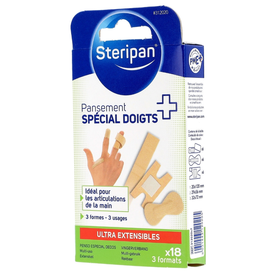 PANSEMENTS SPÉCIAL DOIGT - 3 FORMATS - STERIPAN