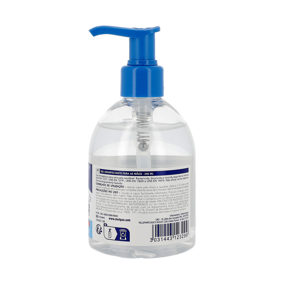 GEL ANTIBACTERIEN POUR LES MAINS - Steripan