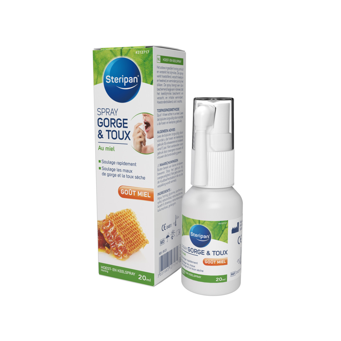 AROMA SPRAY GORGE ET TOUX 20ML - Steripan
